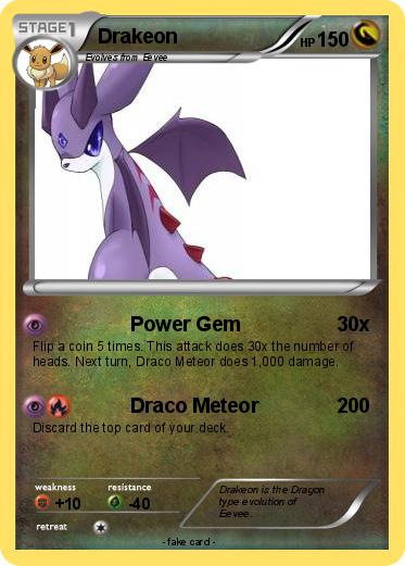 Pokémon Drakeon 33 33 - Power Gem - My Pokemon Card