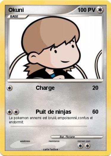Pokémon Okuni - Charge - Ma carte Pokémon