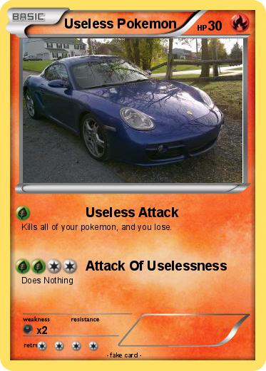 Pokémon Useless Pokemon 4 4 - Useless Attack - My Pokemon Card