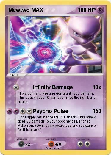 Pokémon Mewtwo MAX - Infinity Barrage - My Pokemon Card