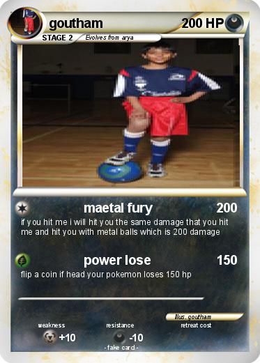 Pokémon goutham - maetal fury - My Pokemon Card