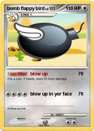 Pokémon bomb flappy bird - blow up - My Pokemon Card