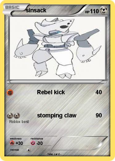 Pokémon sinsack - Rebel kick - My Pokemon Card