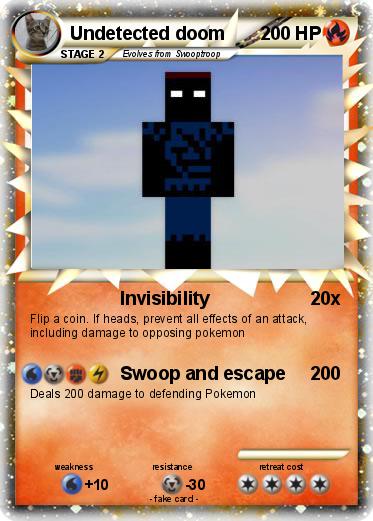 Pokémon Undetected doom - Invisibility - My Pokemon Card