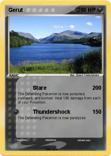 Pokémon Gerut - Stare - My Pokemon Card