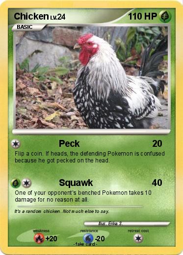 Pokémon Chicken 248 248 - Peck - My Pokemon Card