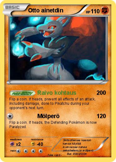 Pokémon Otto ainetdin - Raivo kohtaus - My Pokemon Card