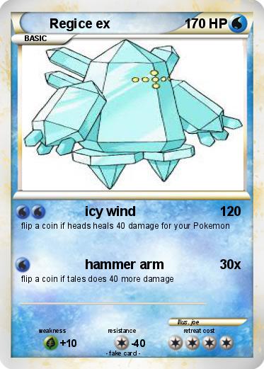 Pokémon Regice ex 28 28 - icy wind - My Pokemon Card