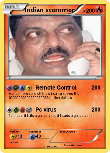 Pokémon Indian scammer 6 6 - Remote Control - My Pokemon Card