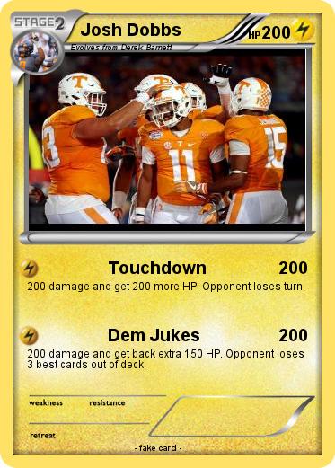 Pokémon Josh Dobbs - Touchdown - My Pokemon Card