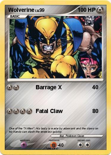 Pokémon Wolverine 91 91 - Barrage X - My Pokemon Card