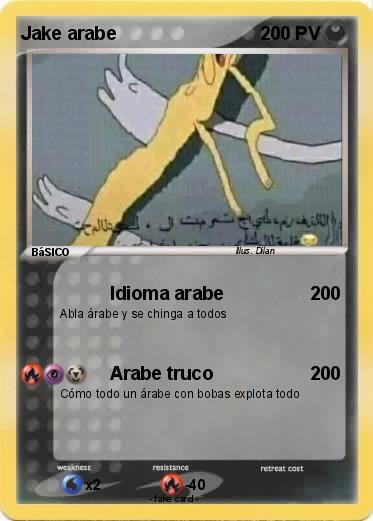Pokémon Jake arabe - Idioma arabe - Mi carta pokémon