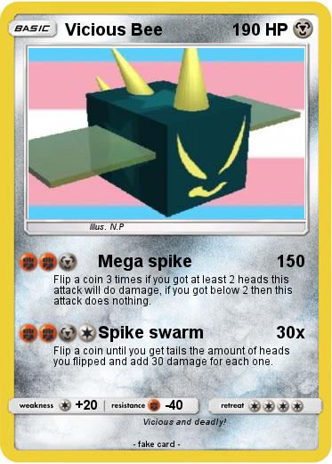 Pokémon Vicious Bee 5 5 - Mega spike - My Pokemon Card