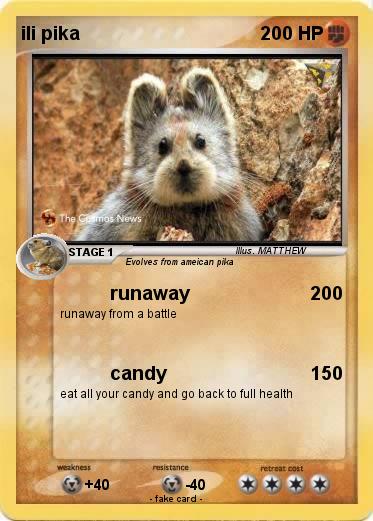 Pokémon ili pika 1 1 - runaway - My Pokemon Card
