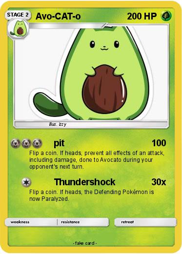 Pokémon Avo CAT o - pit - My Pokemon Card