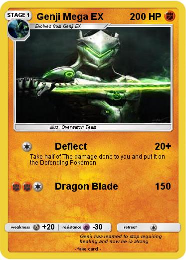 Pokémon Genji Mega EX 1 1 - Deflect - My Pokemon Card