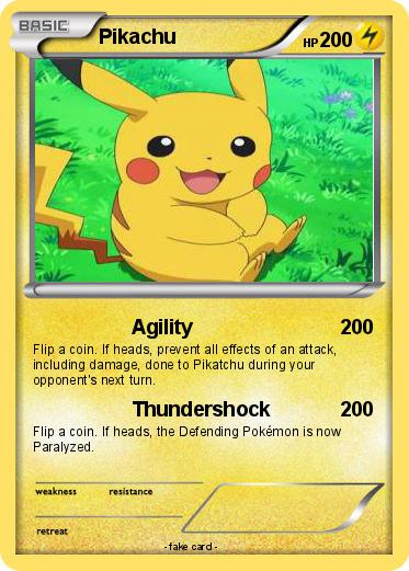 Pokémon Pikachu 16403 16403 - Agility - My Pokemon Card