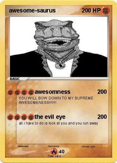 Pokémon awesome saurus - awesomness - My Pokemon Card