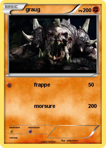 Pokémon graug 1 1 - frappe - Ma carte Pokémon