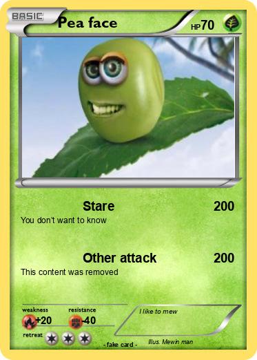Pokémon Pea face - Stare - My Pokemon Card