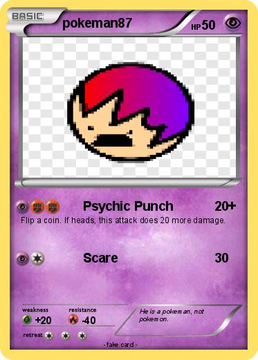 Pokémon pokeman87 - Psychic Punch - My Pokemon Card
