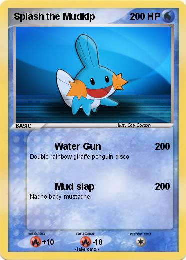 Pokémon Splash the Mudkip - Water Gun - My Pokemon Card