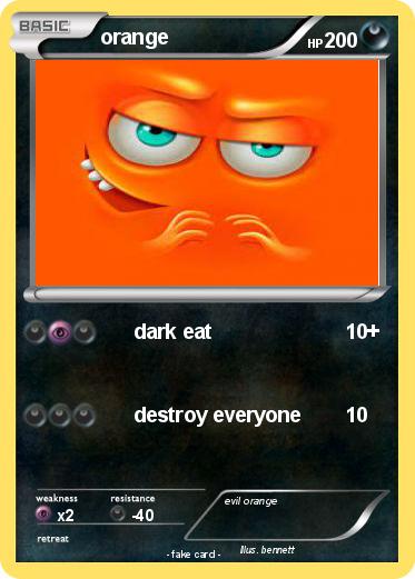 Pokémon orange 601 601 - dark eat - My Pokemon Card