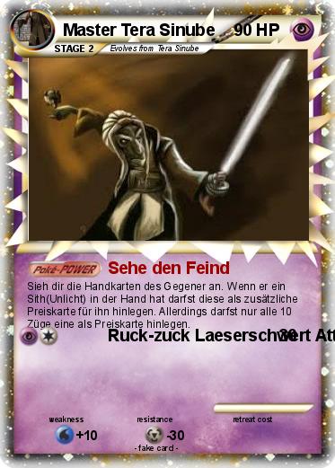 Pokémon Master Tera Sinube - Sehe den Feind - My Pokemon Card