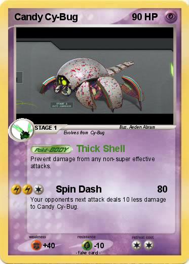 Pokémon Candy Cy Bug - Thick Shell - My Pokemon Card