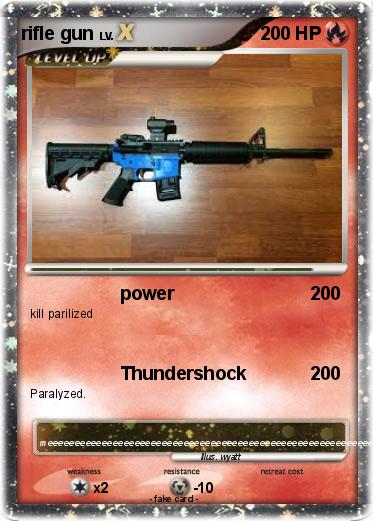 Pokémon rifle gun - power - My Pokemon Card