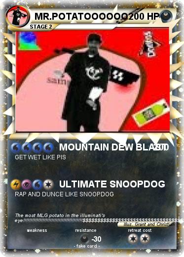 Pokémon MR POTATOOOOOO - MOUNTAIN DEW BLAST - My Pokemon Card