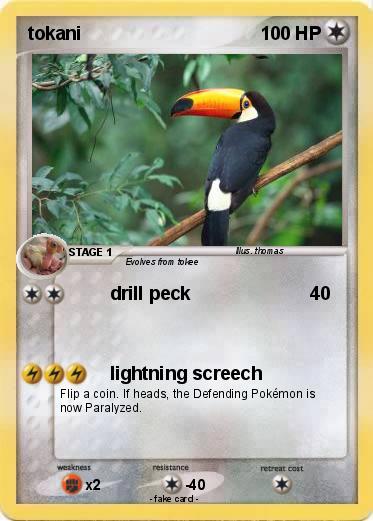 Pokémon tokani - drill peck - My Pokemon Card