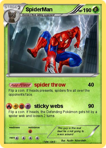 Pokémon SpiderMan 630 630 - spider throw - My Pokemon Card