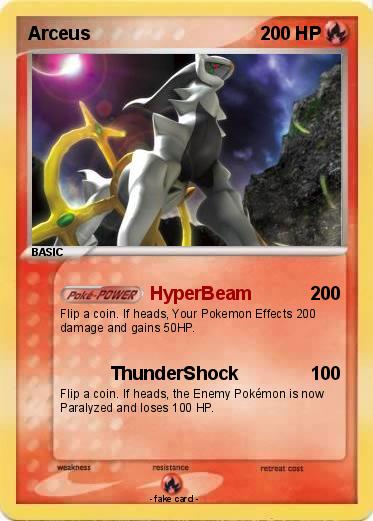 Pokémon Arceus 6980 6980 - HyperBeam - My Pokemon Card
