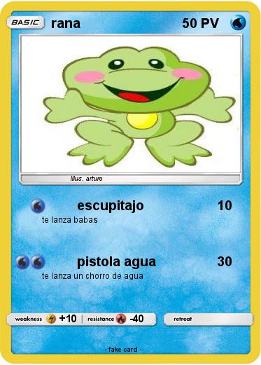Pokémon rana 42 42 - escupitajo - Mi carta pokémon