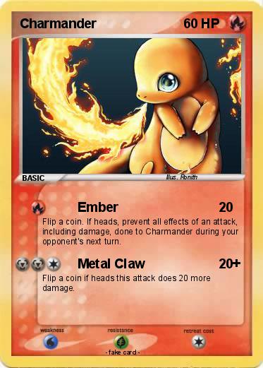 Pokémon Charmander 1554 1554 - Ember - My Pokemon Card
