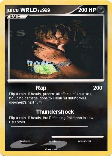 Pokémon juice WRLD 87 87 - Rap - My Pokemon Card