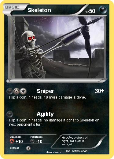 Pokémon Skeleton 539 539 - Sniper - My Pokemon Card
