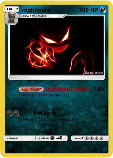 Pokémon nightmare 2041 2041 - nightmare light - My Pokemon Card
