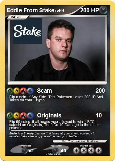 Pokémon Eddie From Stake - Scam - My Pokemon Card