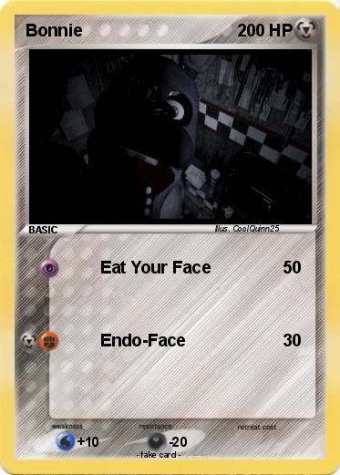Pokémon Bonnie 558 558 - Eat Your Face - My Pokemon Card