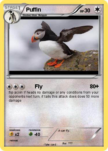 Pokémon Puffin 17 17 - Fly + - My Pokemon Card