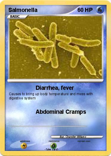 Pokémon Salmonella - Diarrhea, fever - My Pokemon Card