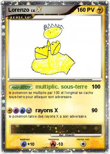 Pokémon Lorenzo 130 130 - multiplic. sous-terre - Ma carte Pokémon