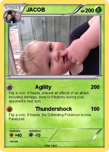 Pokémon JACOB 1123 1123 - Agility - My Pokemon Card