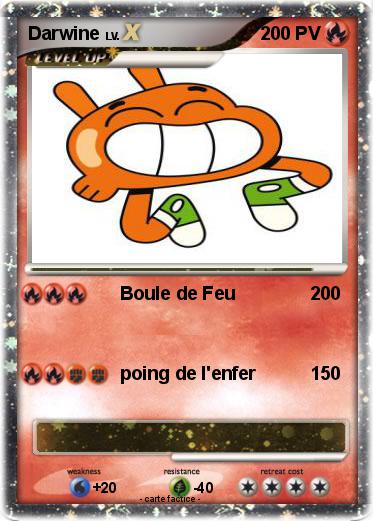 Pokémon Darwine - Boule de Feu - Ma carte Pokémon