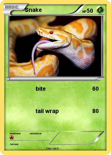 Pokémon Snake 639 639 - bite - My Pokemon Card