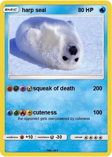 Pokémon harp seal 46 46 - squeak of death - My Pokemon Card