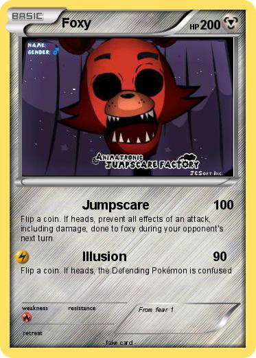 Pokémon Foxy 2136 2136 - Jumpscare - My Pokemon Card