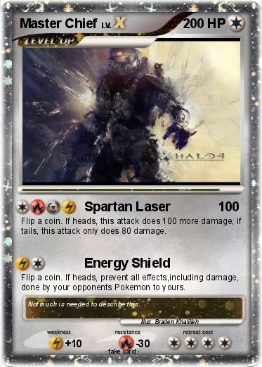 Pokémon Master Chief 1834 1834 - Spartan Laser - My Pokemon Card
